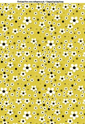 Daisy Daisy Backing Paper in Yellow - CUP334888_572 | Craftsuprint