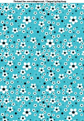 Daisy Daisy A4 Backing Paper in Bright Blue - CUP334894_572 | Craftsuprint