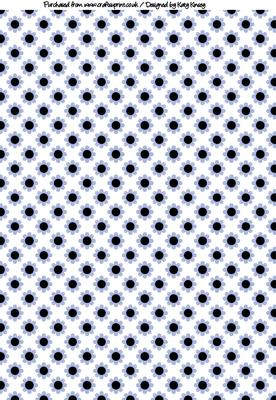Blossom A4 Backing Paper in Blue - CUP352390_572 | Craftsuprint