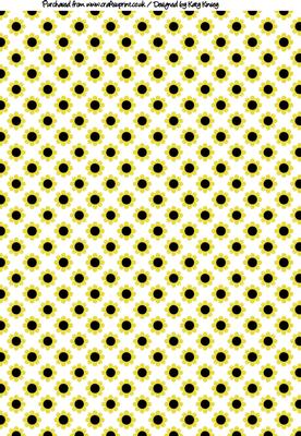 Blossom A4 Backing Paper in Yellow - CUP352394_572 | Craftsuprint