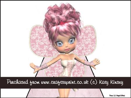 Lou Lou Fairy 3D Pyramid Stand Up Card Kit - CUP80306_572 | Craftsuprint