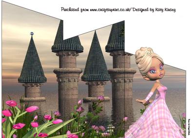 Princess Lily Cascade Card - CUP94214_572 | Craftsuprint