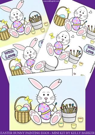 Easter Bunny Painting Eggs Decoupage Mini Kit - CUP496523_1028 ...