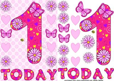 One Today Girl Butterflies and Flowers A5 Decoupage - CUP531044_1028 ...