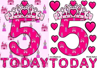 Five Today Princess A5 - CUP597686_1028 | Craftsuprint