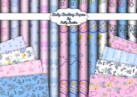 Baby Background Backing Paper Kit - CUP606412_1028 | Craftsuprint