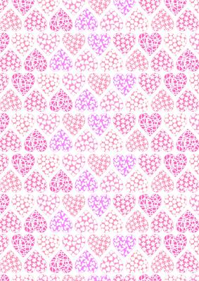 Rows of Hearts Backing Paper Background Pink & Lilac Subtle - CUP661674 ...