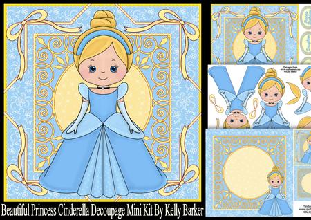 Beautiful Princess Cinderella Decoupage Mini Kit - CUP663804_1028 ...