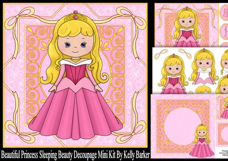 Beautiful Princess Sleeping Beauty Decoupage Mini Kit - CUP664626_1028 ...