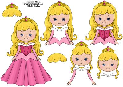 Beautiful Princess Sleeping Beauty Decoupage Sheet - CUP673919_1028 ...