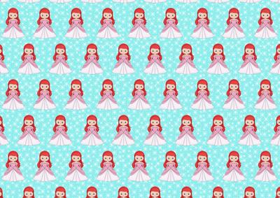 Beautiful Princess Red Head Backing Paper Background - CUP675592_1028 ...
