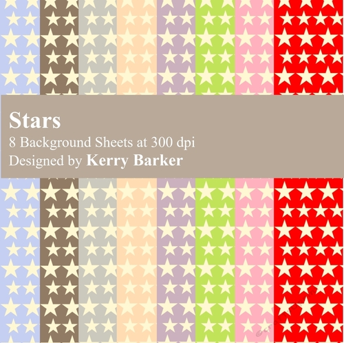 Stars Background Papers Kit (Kit 2) - CUP866161_19582 | Craftsuprint