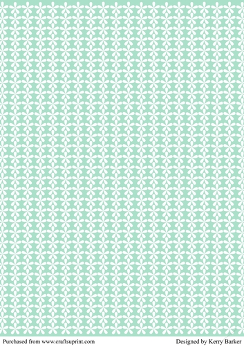 Daisies Background Sheet (Aqua Blue) - CUP866359_19582 | Craftsuprint