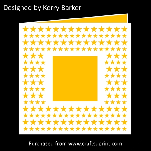 Starry Stars Square Aperture Card Cutting Template - CUP866418_19582 ...