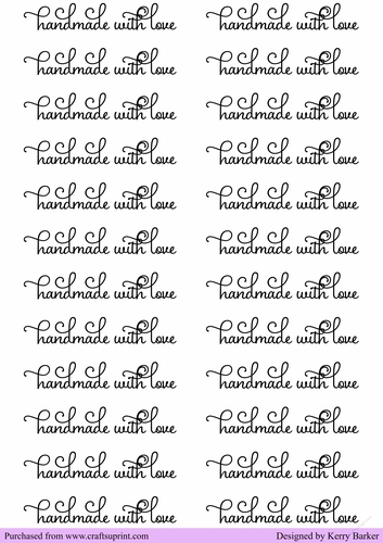 Handmade With Love - Captions for Selling Your Cards - CUP868466_19582 ...