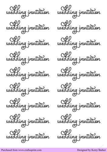 Wedding Invitation Captions - CUP869316_19582 | Craftsuprint