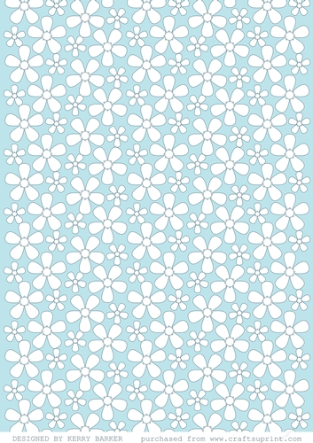 Emily Outline Flowers Pattern - Background Sheet - CUP870299_19582 ...