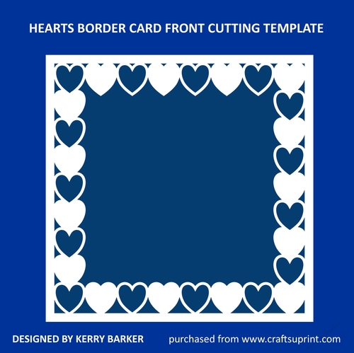Hearts Border Card Front Frame Cutting Template - CUP872200_19582 ...