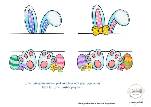 Easter Bunny Decorations - CUP1286343_123204 | Craftsuprint