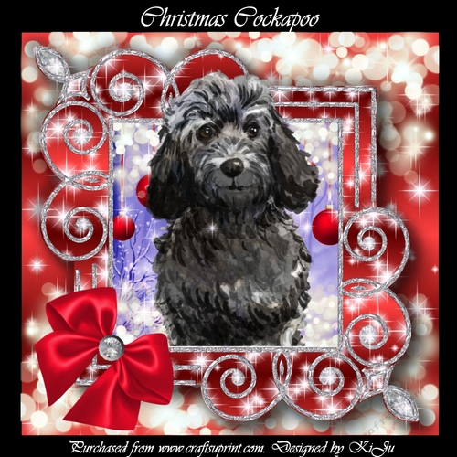 Christmas Cockapoo - CUP1173211_1072 | Craftsuprint