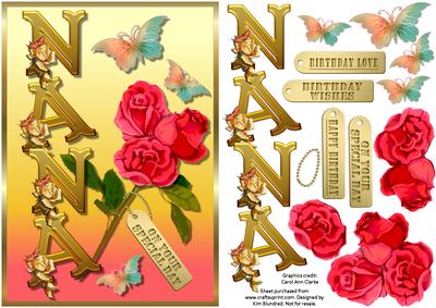 A Bed of Roses - Nana - CUP205863_1072 | Craftsuprint