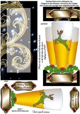 The Perfect Christmas Pint - Dl I Card - CUP638480_1072 | Craftsuprint