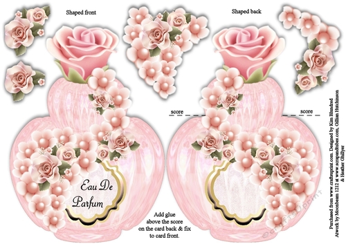 The Vintage Perfume Bottle - Shaped Card or Topper - CUP729339_1072 ...