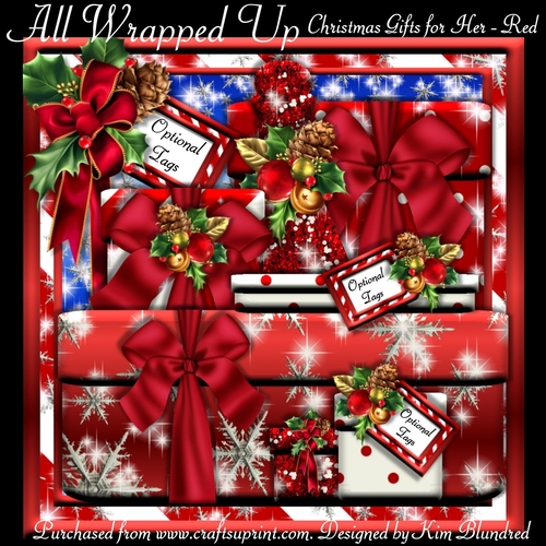 All Wrapped Up - Christmas Gifts for Her - Red - CUP736127_1072 ...