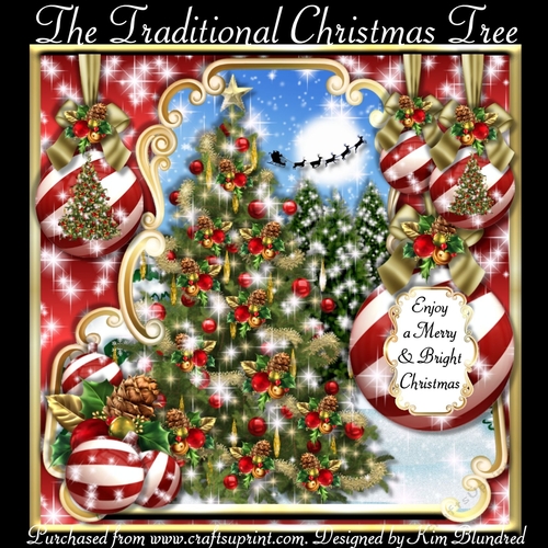 The Traditional Christmas Tree - Ornate Frame - CUP737655_1072 ...