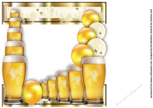 Birthday BEER Celebration - Insert or Background - CUP797936_1072 ...
