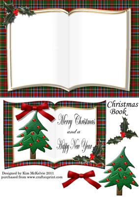 Book Card Christmas Tree - CUP266121_545 | Craftsuprint