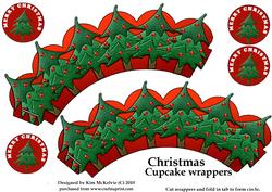 Christmas Tartan Cupcake Wrappers - CUP266136_545 | Craftsuprint