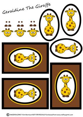 Geraldine the Giraffe - CUP273715_1522 | Craftsuprint