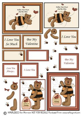 Valentines Day - Bee My Valentine - CUP286757_1522 | Craftsuprint