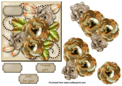 Paper Roses - CUP556168_2100 | Craftsuprint