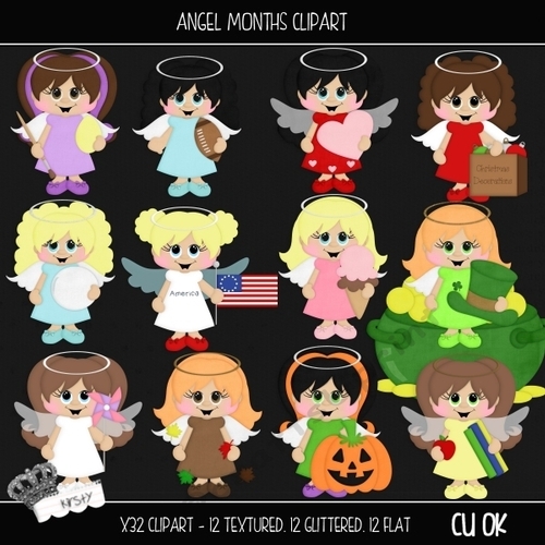 Angel Months - Clipart - CUP1032810_75327 | Craftsuprint