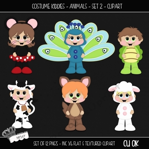 Costume Kids - Animals 2 - Clipart - CUP1032859_75327 | Craftsuprint