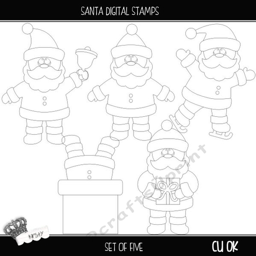 Santa - Digital Stamps - CUP824269_75327 | Craftsuprint