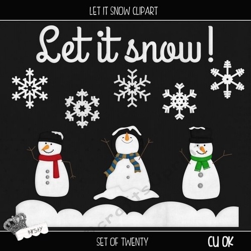 Let it snow - Clipart - CUP837713_75327 | Craftsuprint