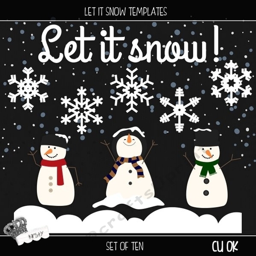 Let it snow - Layered Templates - CUP837722_75327 | Craftsuprint