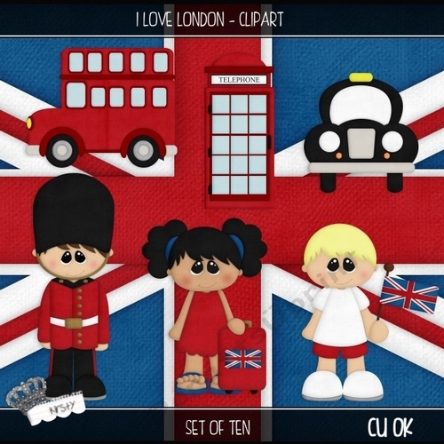 I Love London - Clipart - CUP855248_75327 | Craftsuprint