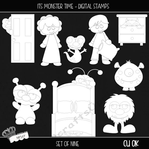 Its Monster Time - Digital Stamps - CUP869199_75327 | Craftsuprint