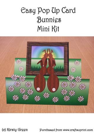 Easy Pop Up Card Bunnies Mini Kit - CUP416886_1914 | Craftsuprint
