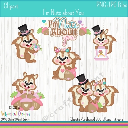 Nuts about You Clipart - CUP1020212_104189 | Craftsuprint