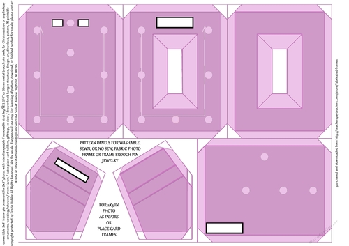 Lilac Tabletop Frame Christmas holiday tree ornament favor place card ...