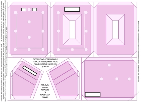 Light lilac Tabletop Frame Christmas holiday tree ornament favor place ...