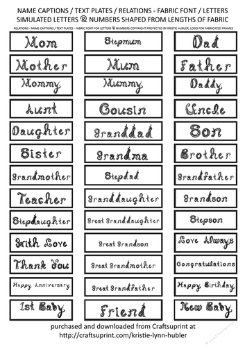 Name Captions Title Relations Text Plates Tags with Black Line Art ...