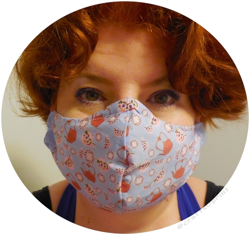 Tea Time Teapot Teacup Plate Kettle Washable Inkjet Fabric Fitted Face ...