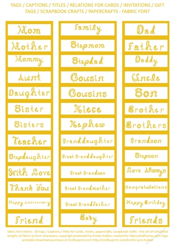 39 Captions Title Relation Text Tags Gold Line Art Fabric Font For Card ...
