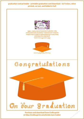 Congratulations On Your Graduation Orange Fabric Font Orange Cap And ...